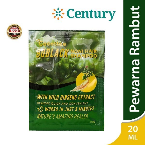 Jual Cocottee 90 Black Hair Shampoo 20ML / Noni Pewarna Rambut Hitam ...