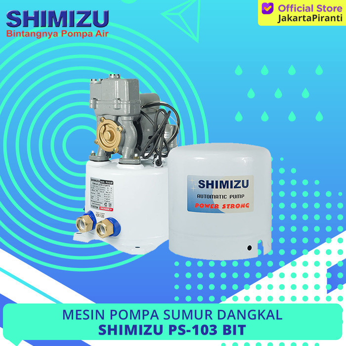 Jual MESIN POMPA AIR SUMUR DANGKAL TABUNG BAWAH 100 WATT SHIMIZU PS 103 BIT | Shopee Indonesia
