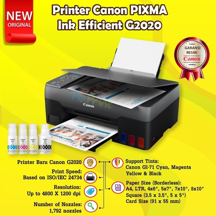 Jual Printer Canon G2020 G-2020 G 2020 Printer Multifungsi Print Scan ...