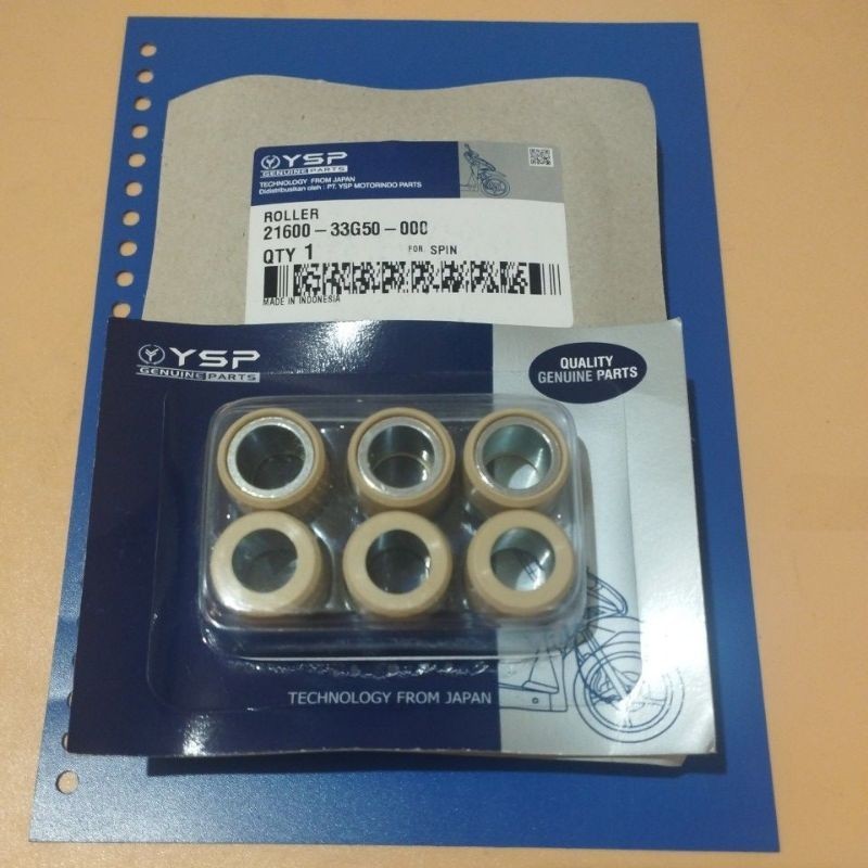 Jual YSP ROLLER STANDAR SET SPIN 125 (33G50) /SKYDRIVE /SKYWAVE /HAYATE ...