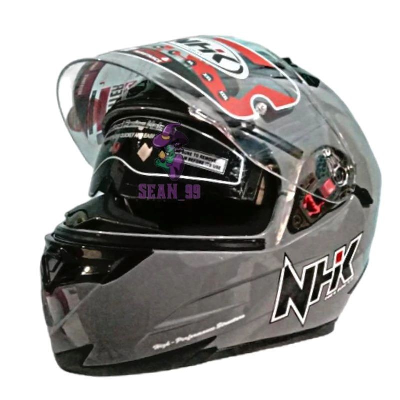 Jual HELM NHK RX9 SOLID | ALL MOTIF FULL FACE DOUBLE VISOR ORIGINAL SNI ...