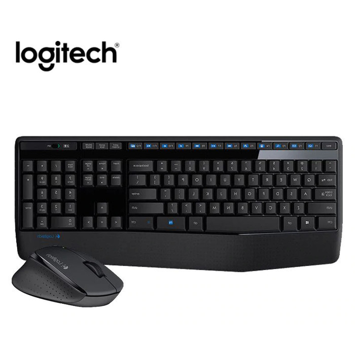 Jual Logitech Wireless Mouse & Keyboard MK345/Combo/MK 345 - Hitam ...