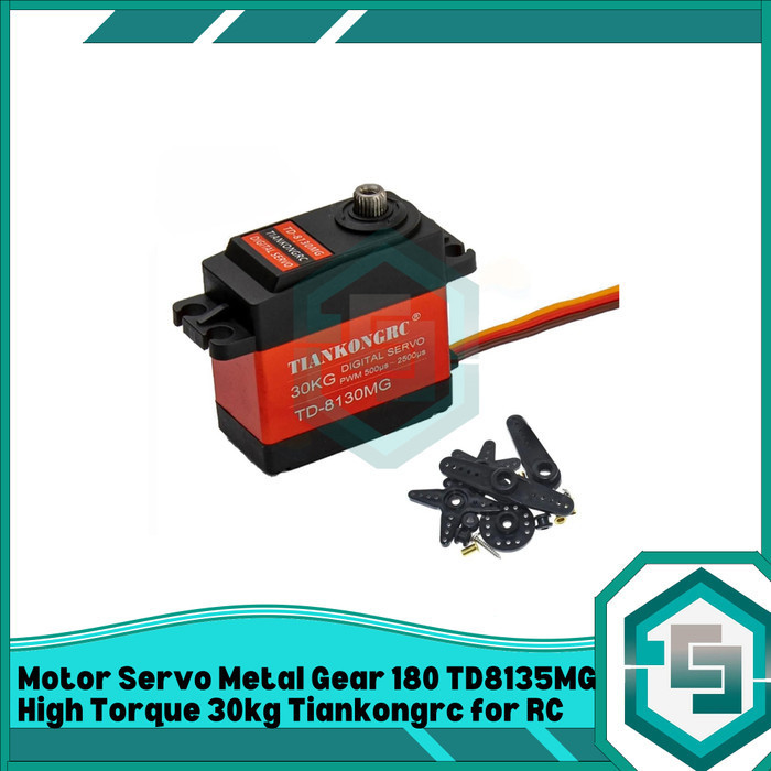 Jual MOTOR SERVO TD8135MG METAL GEAR 180 HIGH TORQUE 30KG TIANKONGRC ...