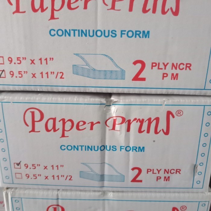 Jual Kertas Continuous Form 2 Ply Standar Atau 2 Ply Bagi 2 | Shopee ...