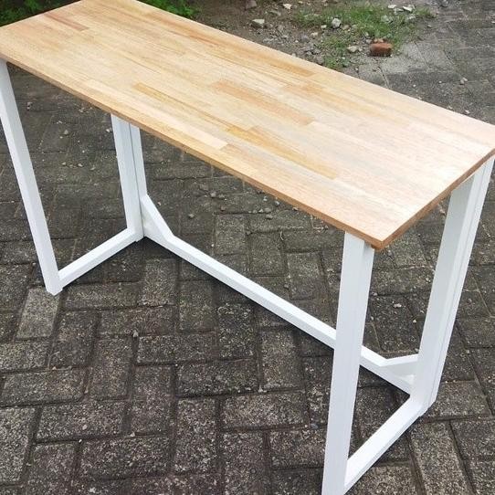 Jual Meja Lipat Kayu Solid Ukuran 120 x 30 Tinggi 75 cm Ukuran Bisa ...