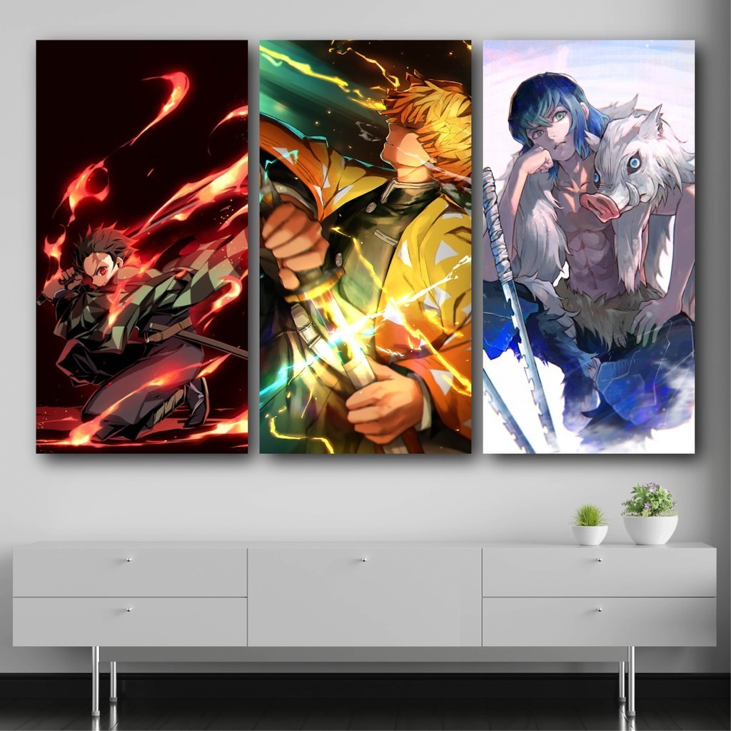 Jual Poster Anime Demon Slayer : Kimetsu No Yaiba Tanjiro, Inosuke ...