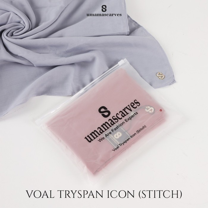 Jual Umama Scarves - Voal Tryspan Icon Stitch (Pouch) I -14A | Shopee ...