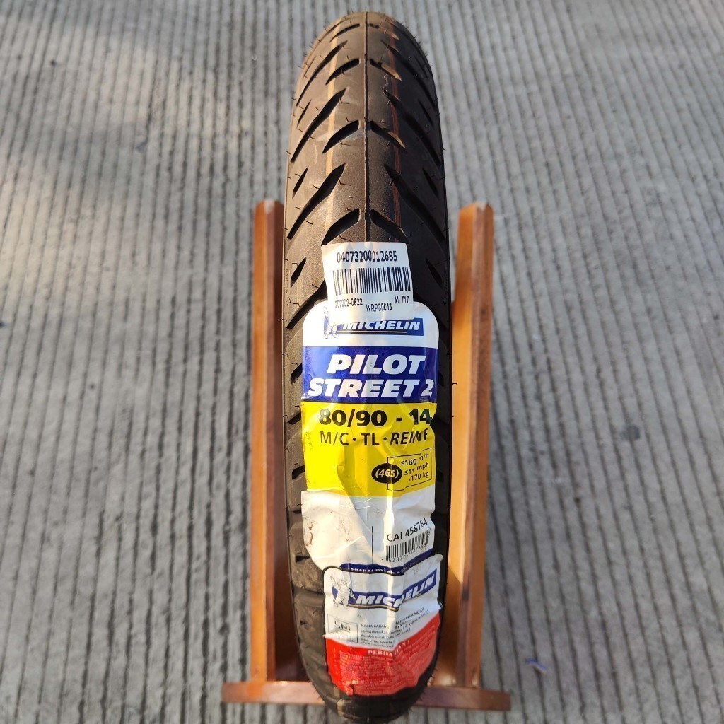 Jual Ban motor matic Michelin Pilot Street 2 80 90 14 Tubeless | Shopee ...