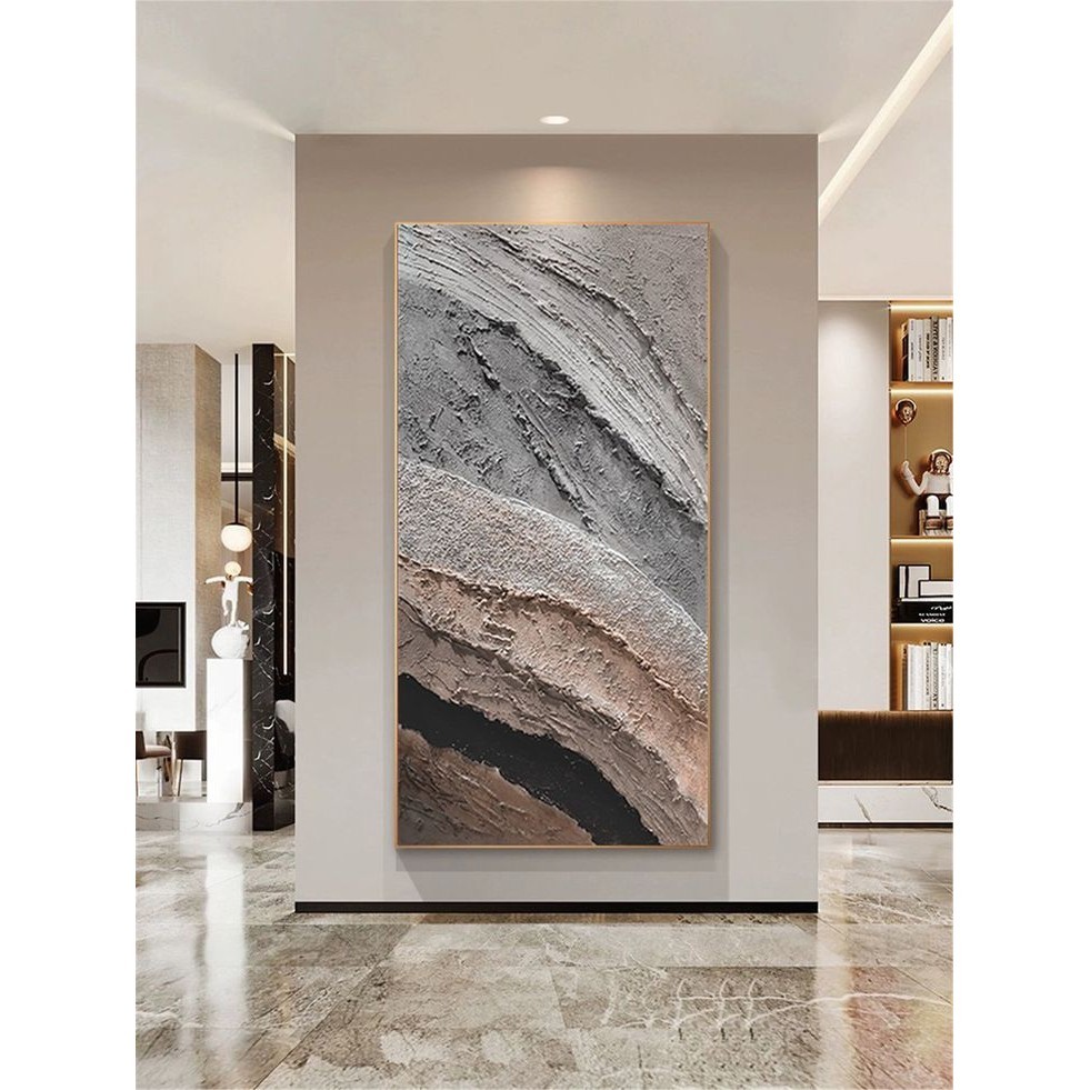 Jual Hiasan Dinding Aesthetic Lukisan Abstrak Texture Timbul 3D ...