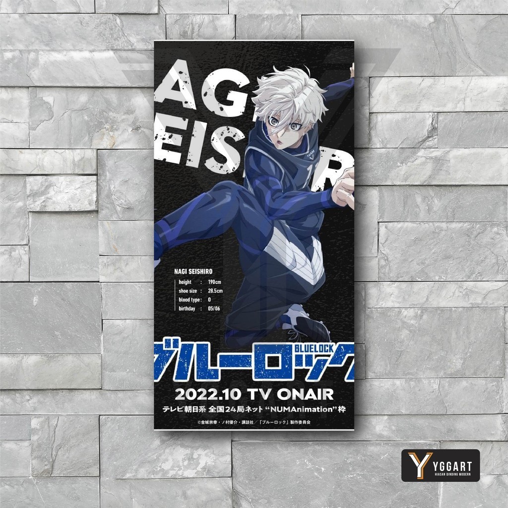 Jual Hiasan Dinding Nagi Seishiro Blue Lock Poster Kayu Ukuran 10x20 CM ...