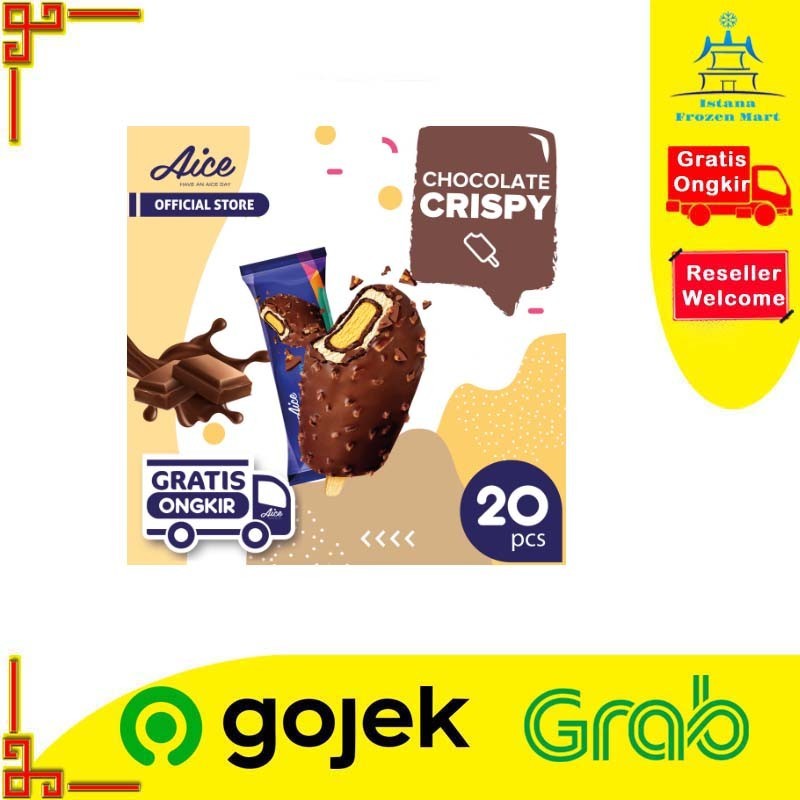 Jual Chocolate Crispy AICE Es Krim 120 GR | Shopee Indonesia