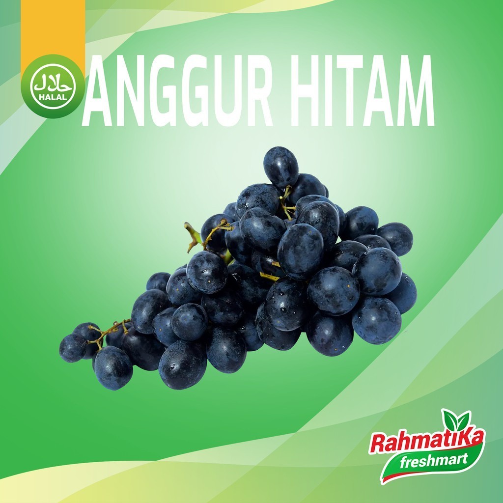 Jual Buah Anggur Hitam Segar Tanpa Biji / Anggur Hitam Seedless Fresh 1 ...