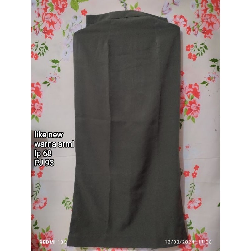 Jual rok sepan pl / rok panjang pl / rok panjang jeans / rok kerja ...