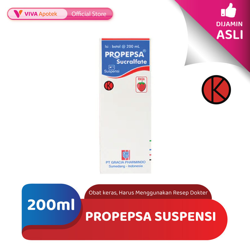 Jual Propepsa Suspensi / Sucralfate / Tukak Lambung / Pencernaa (200 ml ... Jual Propepsa Suspensi / Sucralfate / Tukak Lambung / Pencernaa (200 ml ...