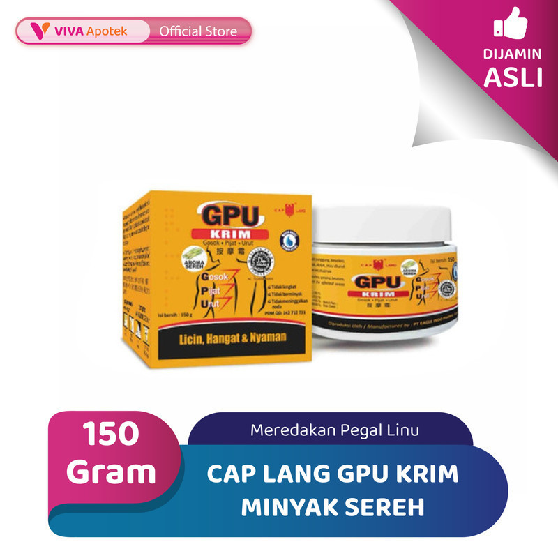 Jual Cap Lang GPU Krim Minyak Sereh (150 gram) | Shopee Indonesia
