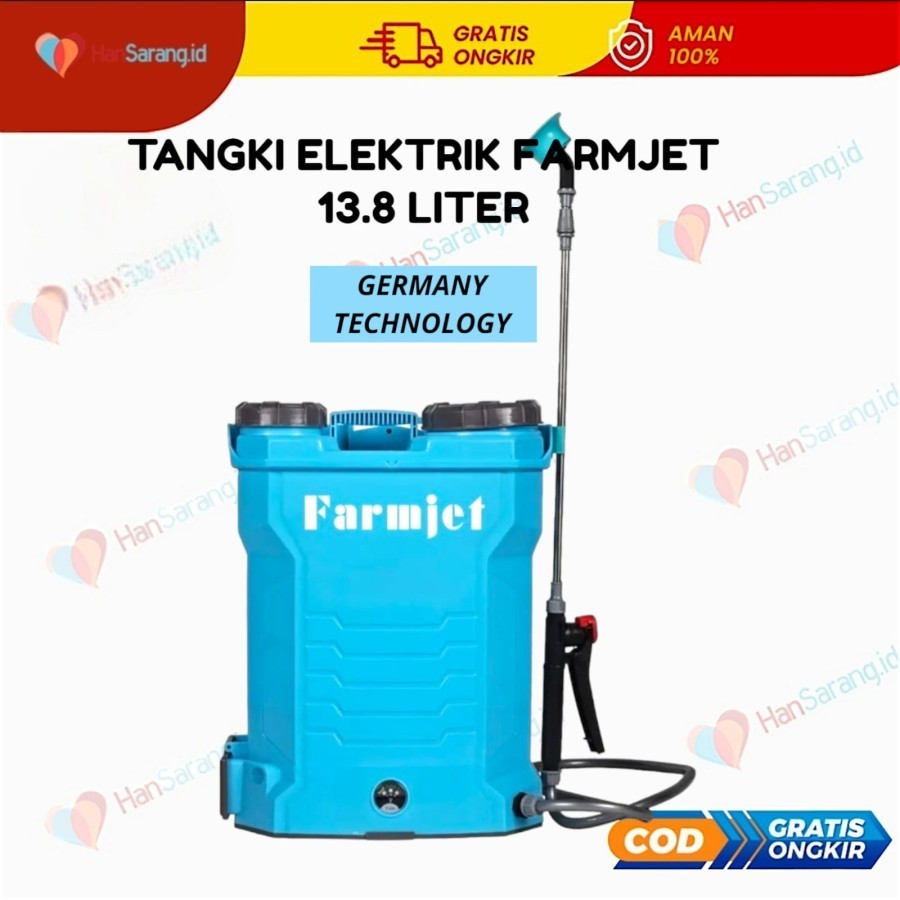 Jual FARMJET Pompa Semprot Hama ELEKTRIK 13,8 L Tengki Tangki Semprot ...