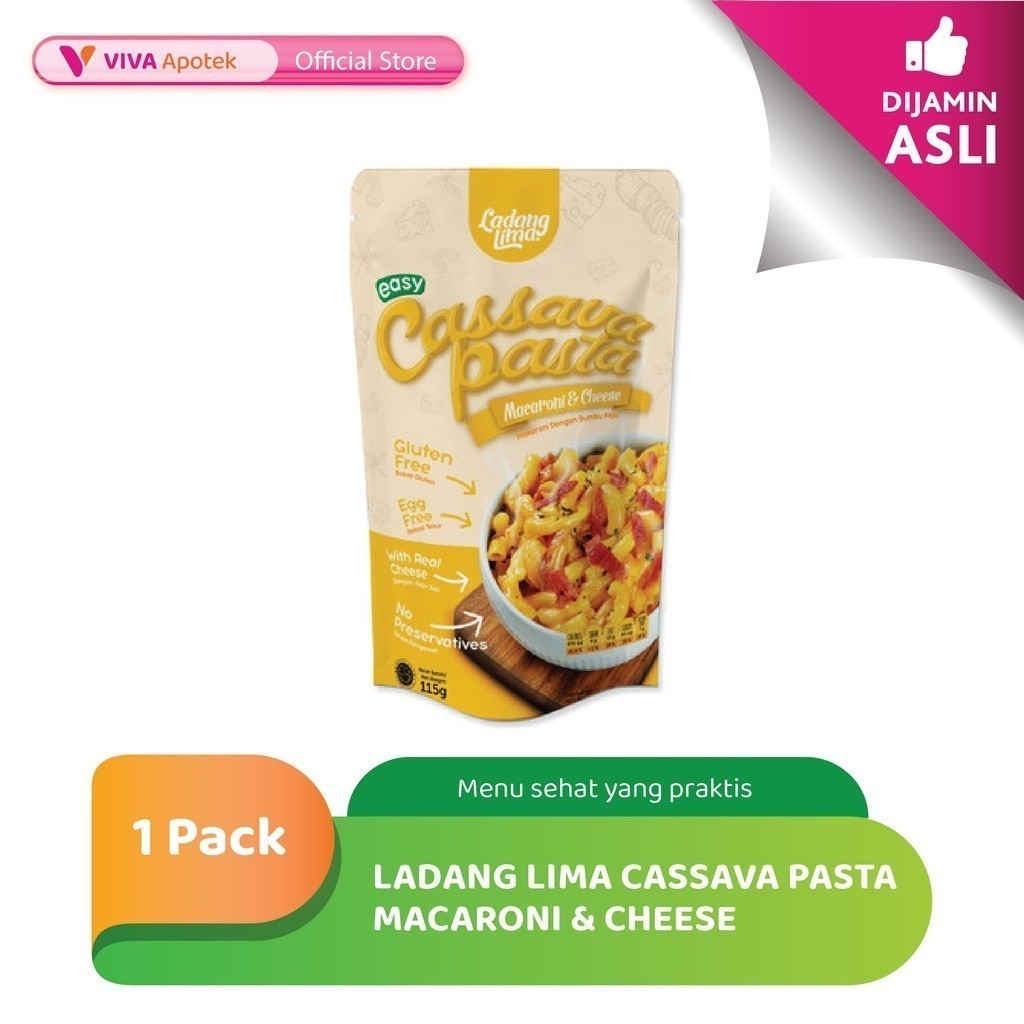 Jual Ladang Lima Cassava Pasta Macaroni & Cheese (1 Pack) | Shopee ...