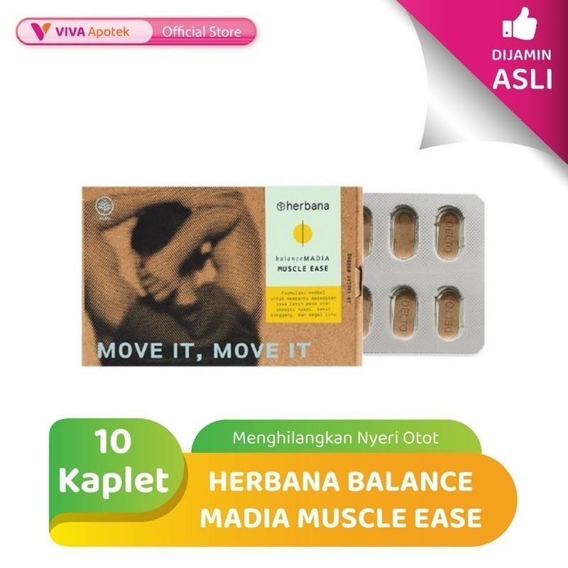 Jual Herbana Balance Madia Muscle Ease Menghilangkan Nyeri Otot (10 ...