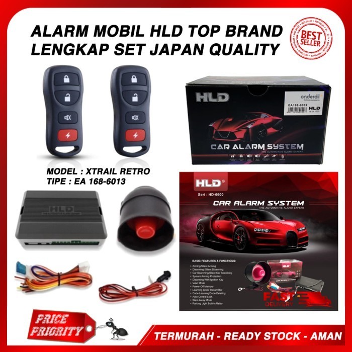 Jual Price!! Alarm Mobil Remote HLD Premium Slim Retro Tipe Xtrail Set ...