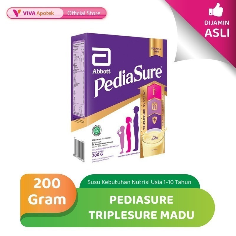 Jual Pediasure Triplesure Madu Susu Kebutuhan Nutrisi Usia 1-10 Tahun ...