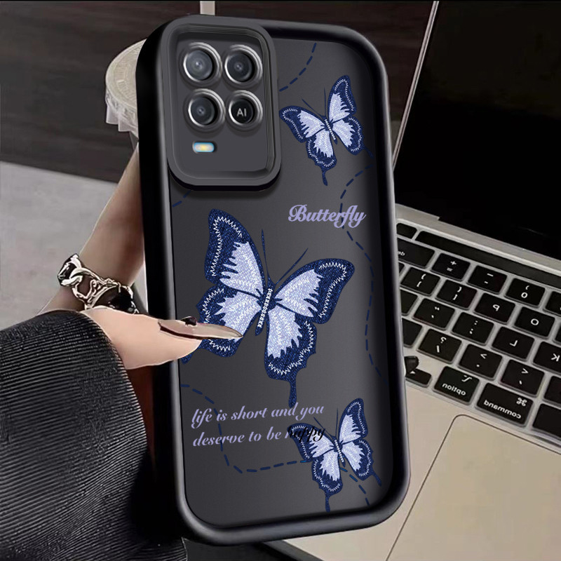 Jual Casing Hp OPPO A54 Case pola kupu-kupu ungu Casing ponsel HP keren ...