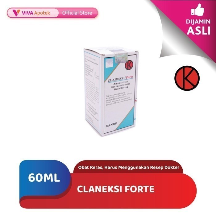 Jual Claneksi Forte Dry Syrup / Antibiotik / Infeksi Bakteri (60 ml ...