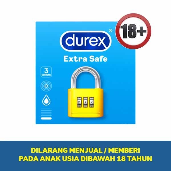 Jual KONDOM DUREX EXTRA SAFE 3'S | Shopee Indonesia
