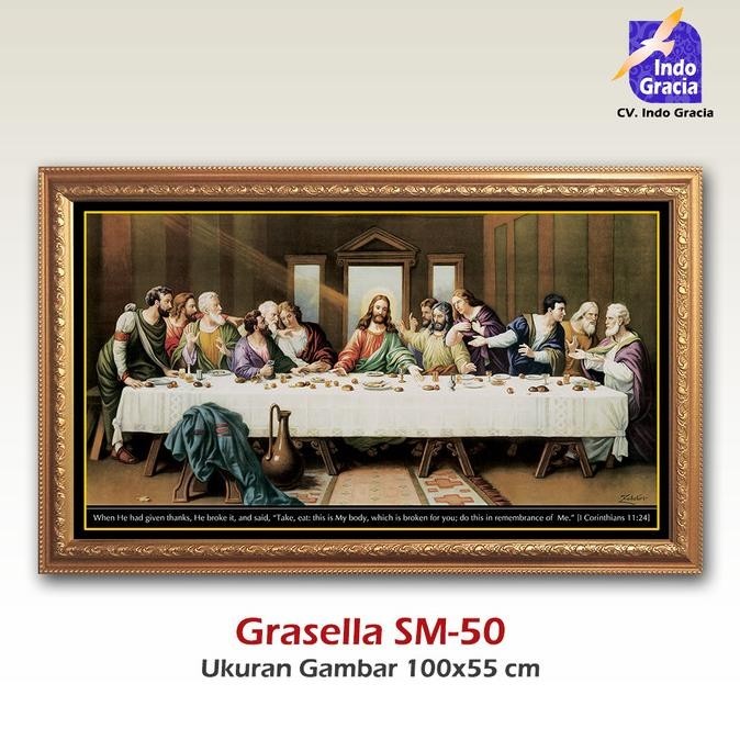 Jual Lukisan Perjamuan Terakhir; Grasella SM-50 Bestseller | Shopee Indonesia