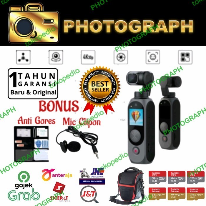Jual FIMI PALM 2 PRO 3-axis 4K / CAMERA STABILIZER RESMI FIMI PALM 2 ...