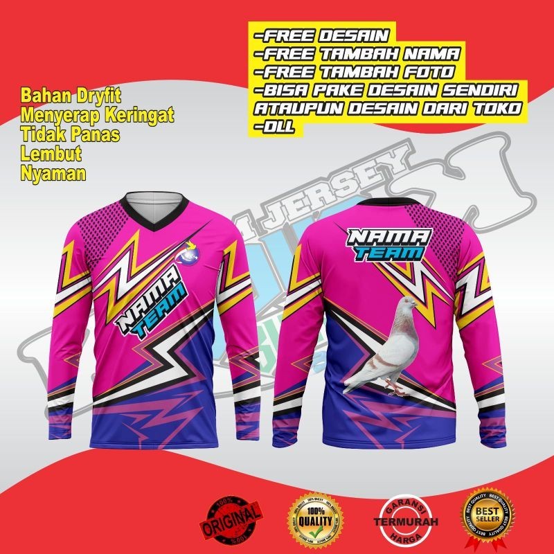 Jual jersey merpati custom desain bebas | Shopee Indonesia