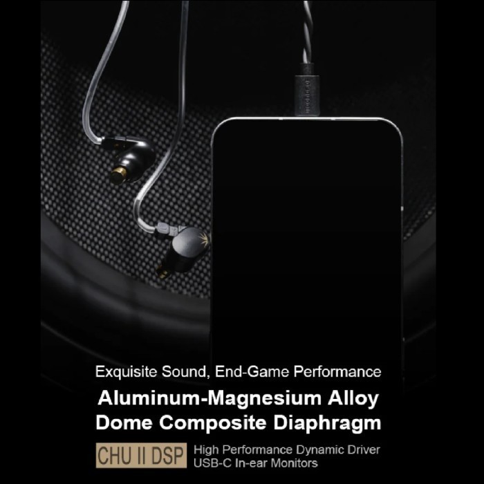 Jual Moondrop Chu Ii / Chu 2 Dsp Type C + Mic In Ear Monitor Earphone ...
