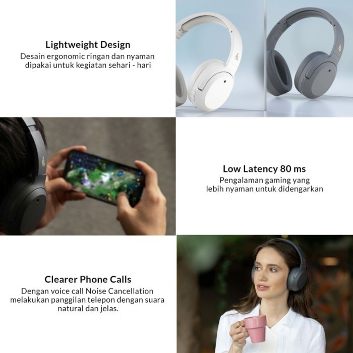 Jual Edifier W820Nb / W 820Nb Bluetooth Headphone Hybrid Anc 49Hrs ...