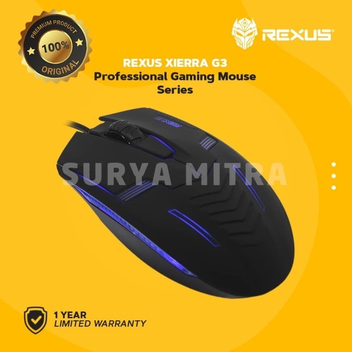 Jual Mouse Gaming Rexus 3D G3 Wired Usb | Shopee Indonesia