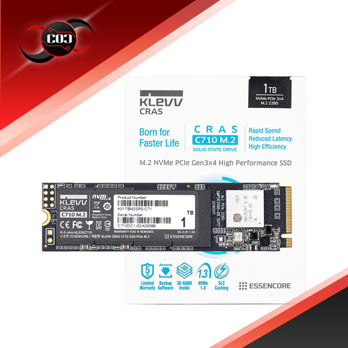 Jual Klevv Ssd Cras C710 1Tb M.2 2280 Nvme Pcle Gen3 X4 | Shopee Indonesia