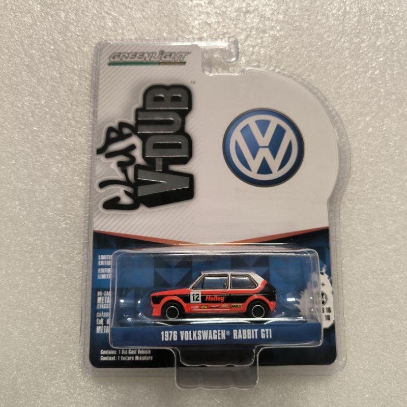 Jual GREENLIGHT CLUB V-DUB 18 - 1976 VOLKSWAGEN VW RABBIT GTI - HOLLEY | Shopee Indonesia