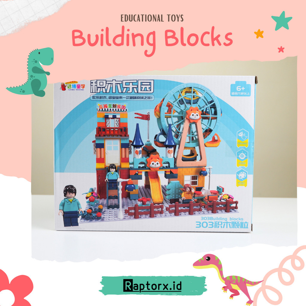 Jual Building Block Themes Park 303 Pcs Balok Susun Lego Taman Bermain ...