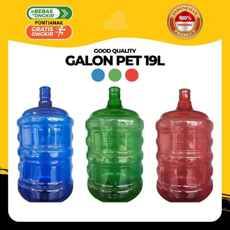 Jual Galon Air 19 Liter Galon Pet Warna Warni 19Lt | Shopee Indonesia