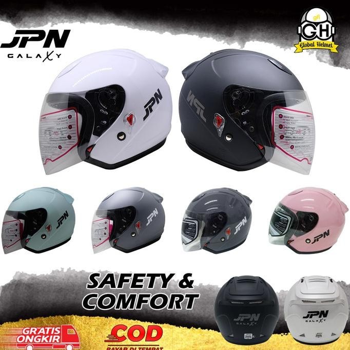Jual HELM MOTOR HALF FACE STANDAR JPN GALAXY ORIGINAL SNI DEWASA HELM ...