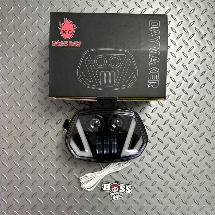 Jual Headlamp Led Daymaker Race Boy Model Hd Corse With Sein Vespa ...