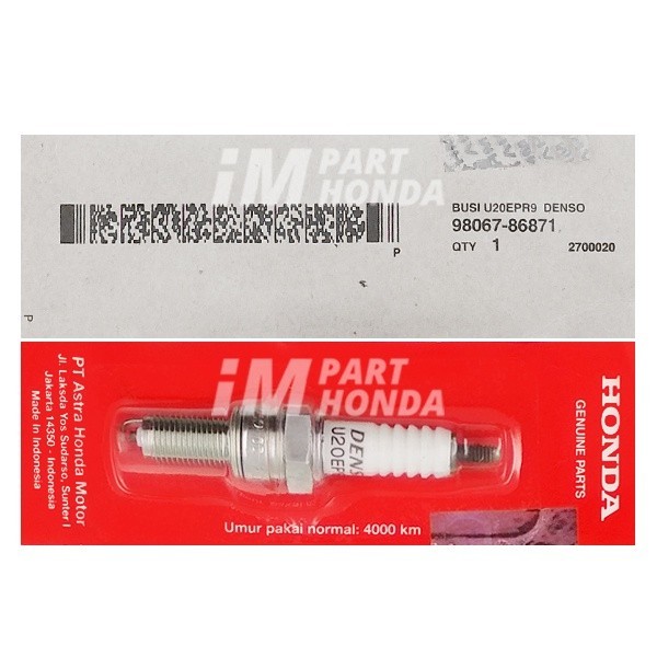 Jual 98067-86871 Busi U20EPR9 Denso Karisma Kirana Supra X 125 Lama ...