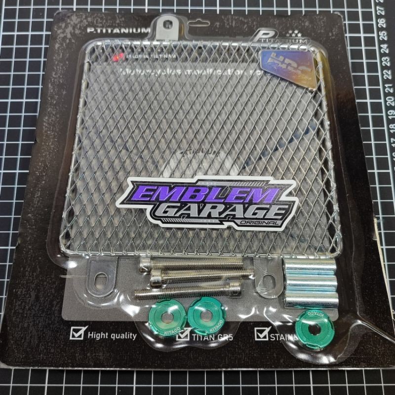 Jual Cover Radiator Stainless Jaring Logo ( VARIO125/150 ) Titanium GR5 ...