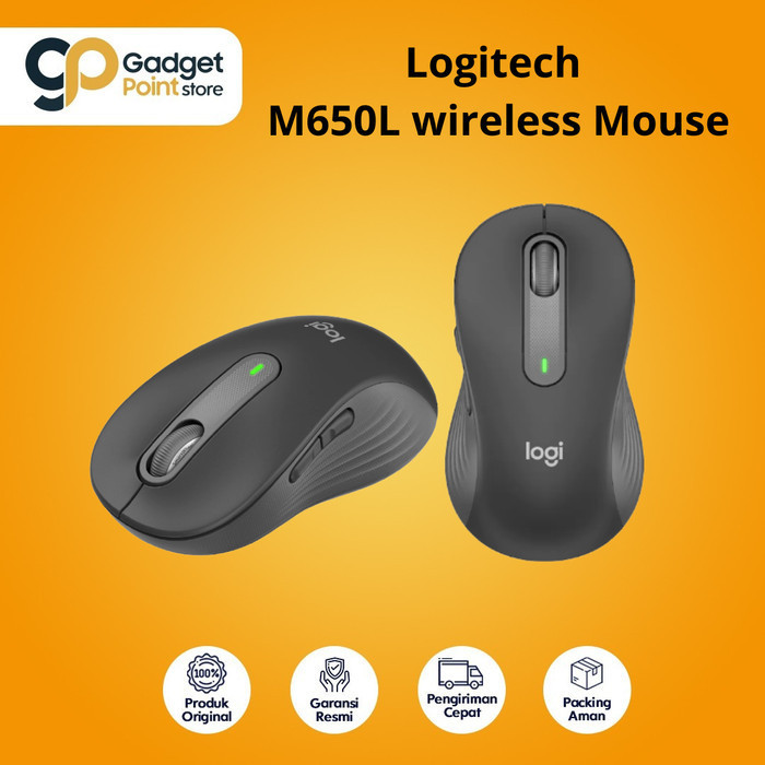 Jual Logitech Signature M650 L Mouse Wireless Bluetooth Silent Original ...