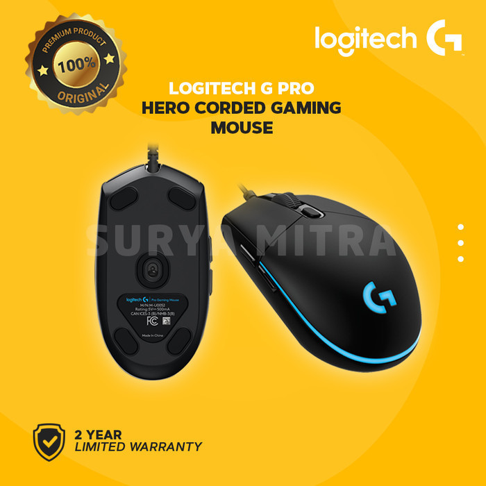 Jual Logitech G Pro Hero Gaming Mouse | Shopee Indonesia