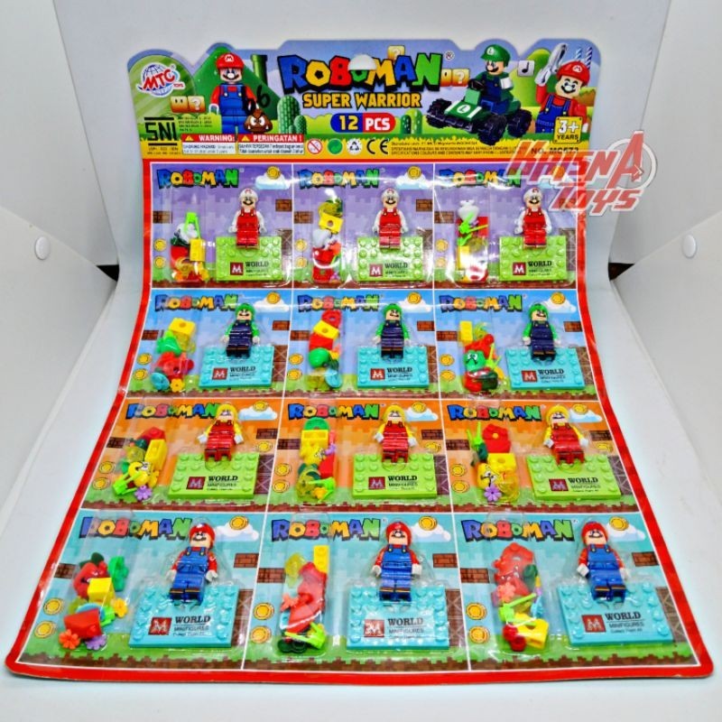 Jual MAINAN BALOK SUSUN FIGURE SUPER MARIO/BRICKS ROBOMAN | Shopee ...