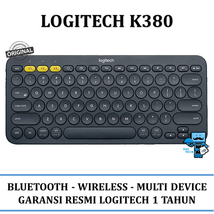 Jual Keyboard Bluetooth Logitech K380 - Portable Android, Apple ...