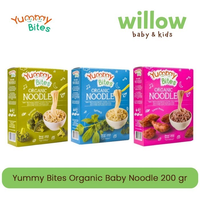 Jual Produk Terbaik] Yummy Bites Organic Noodle / Mie Bayi Organik ...