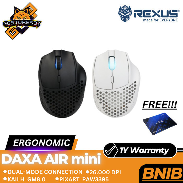 Jual Rexus Daxa Air Pro Mini Wireless Gaming Mouse | Shopee Indonesia