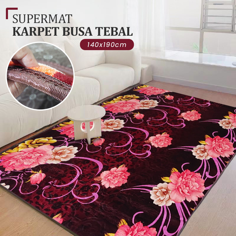 Jual Karpet Malaysia Busa Empuk Ukuran 140cmx190cm Motif Minimalis - MHDT- Megahomedecor ...