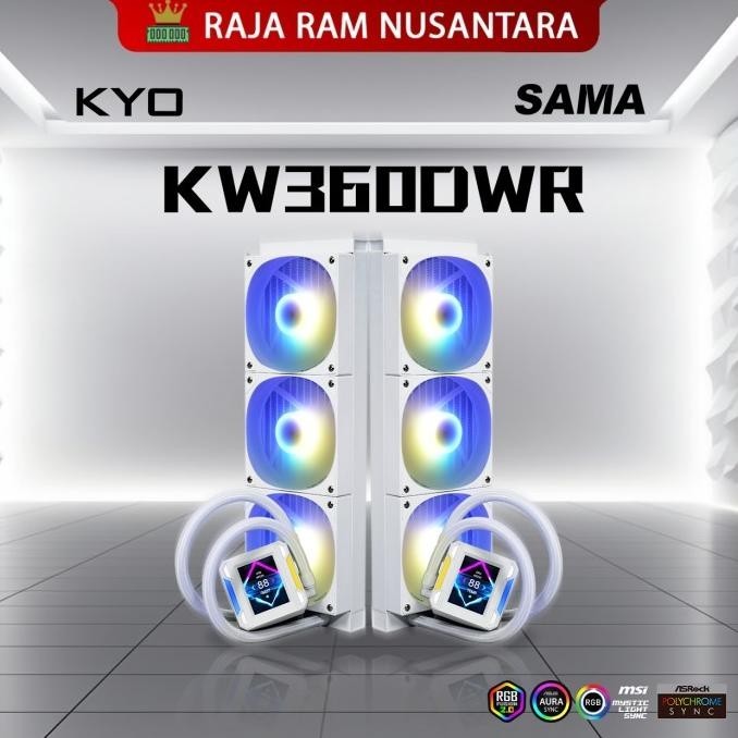 Jual Kyo Sama Kw360Dwr Argb Aio Liquid Cooling Lcd Display Aio 360Mm | Shopee Indonesia