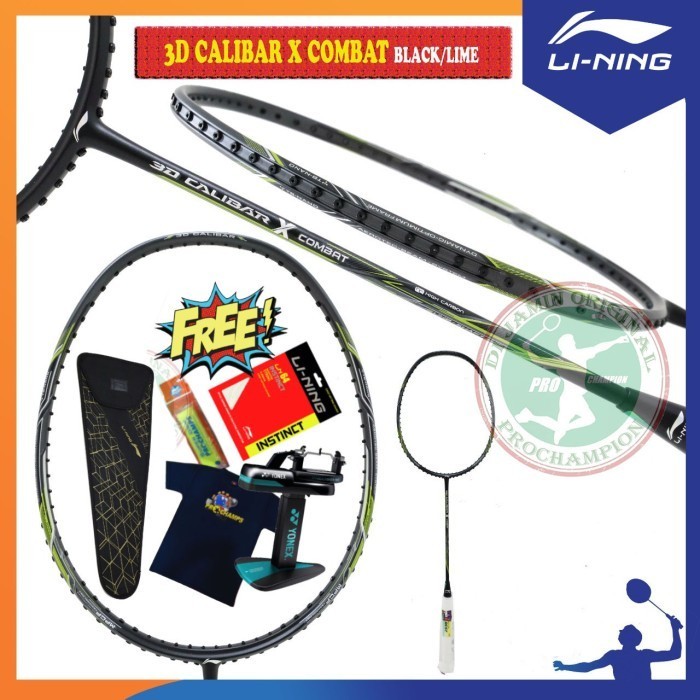 Jual Lining 3D Calibar X Combat Raket Badminton Original | Shopee Indonesia